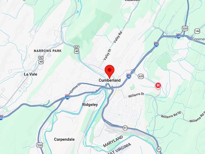16. cumberland md map