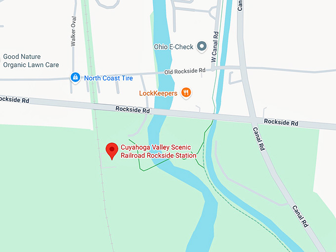16. cuyahoga valley scenic railroad rockside station map