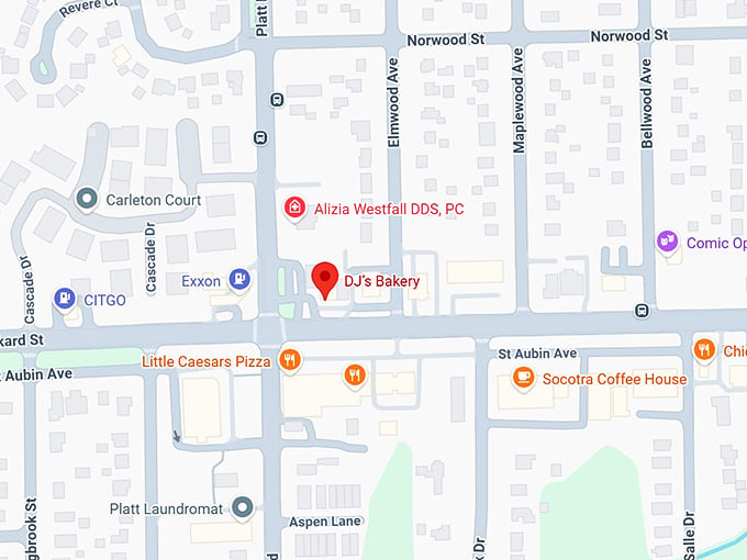 16. dj’s bakery map