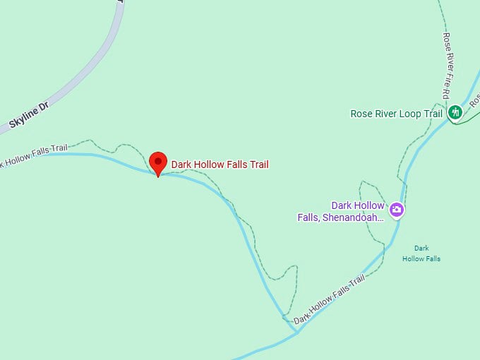 16. dark hollow falls trail map