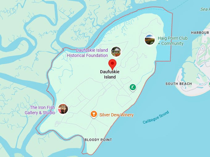 16. daufuskie island map