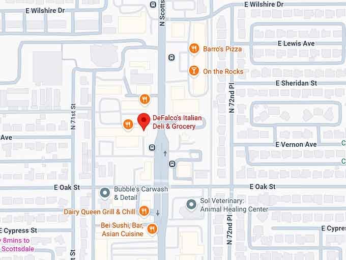 16. defalco's italian deli & grocery map