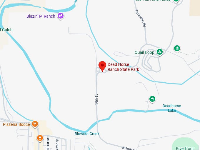 16. dead horse ranch state park map