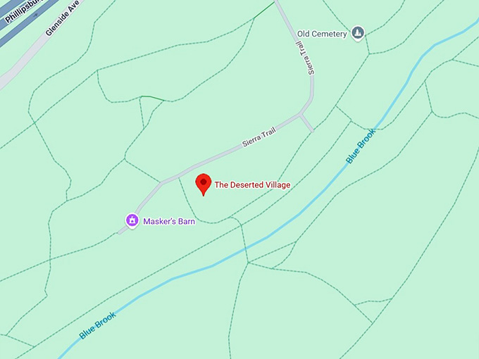 16. deserted village loop map