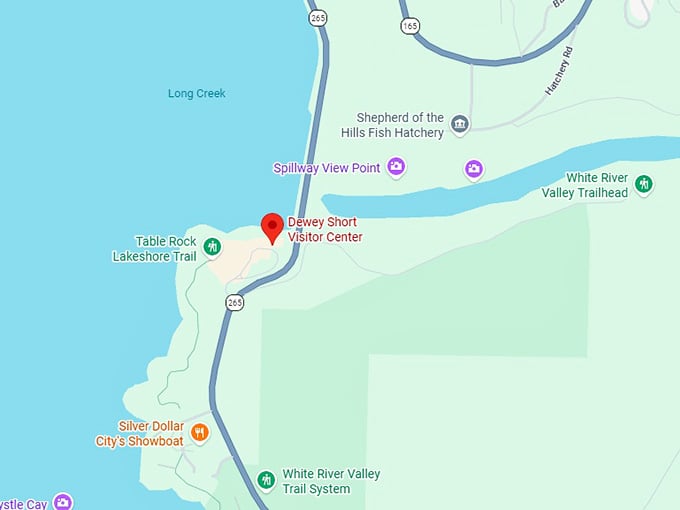 16. dewey short visitor center map