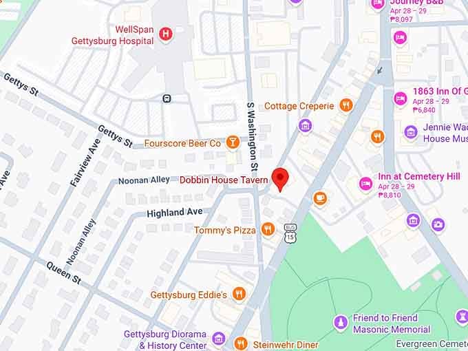 16. dobbin house tavern map