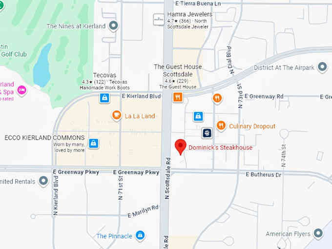 16. dominick&rsquo;s steakhouse map