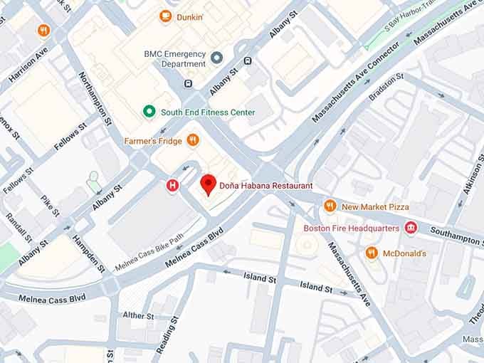 16. do&ntilde;a habana restaurant map