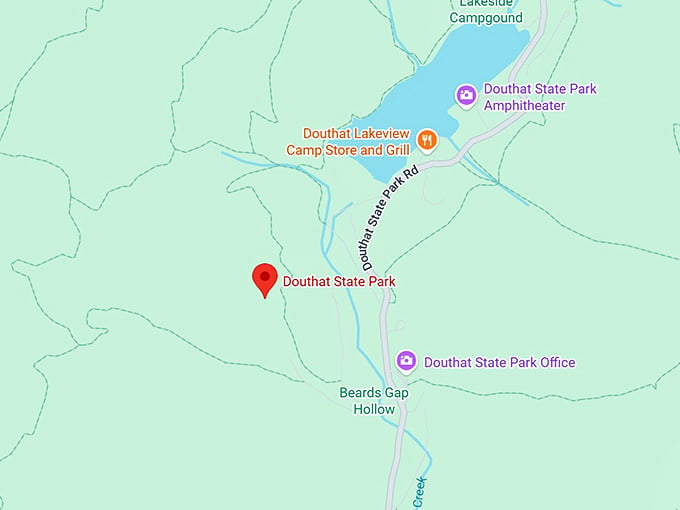 16. douthat state park map