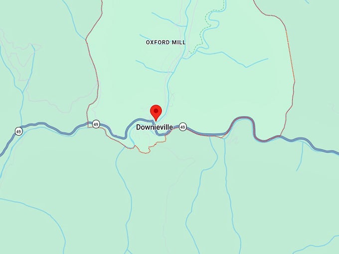 16. downieville map