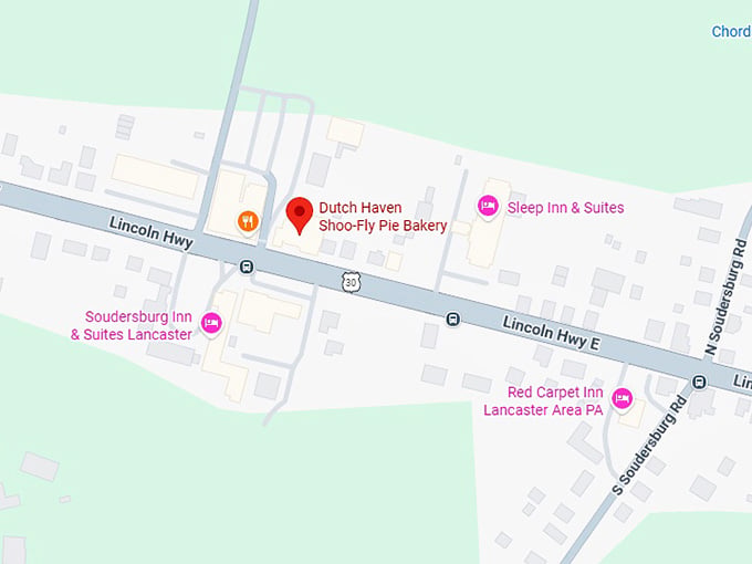 16. dutch haven shoo fly pie bakery map