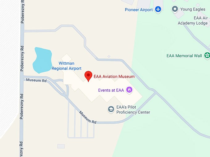 16. eaa aviation museum map