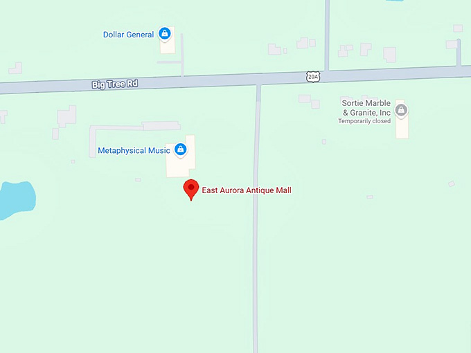 16. east aurora antique mall map