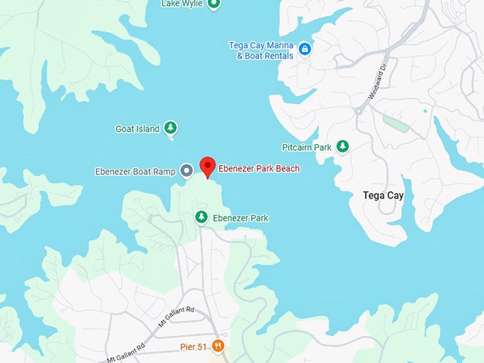 16. ebenezer park beach map