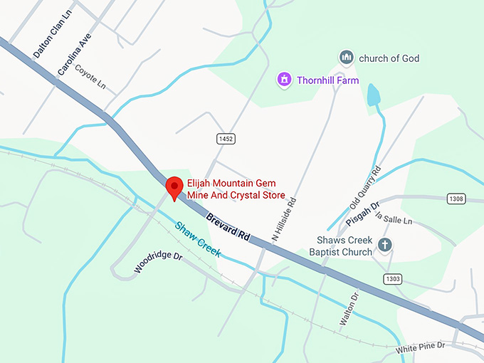16. elijah mountain gem mine and crystal store map