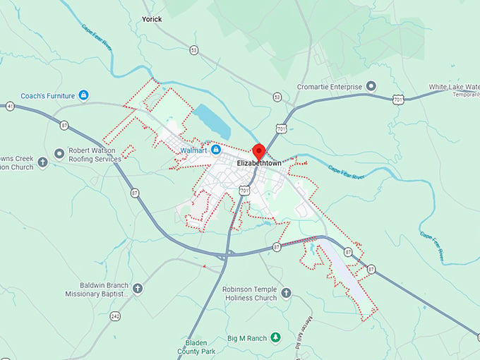 16. elizabethtown map