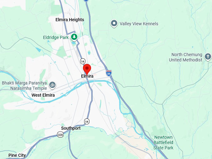 16. elmira ny map