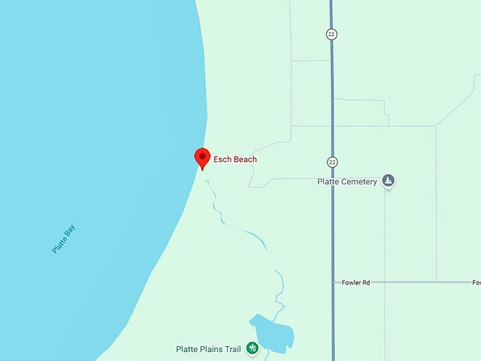 16. esch beach map