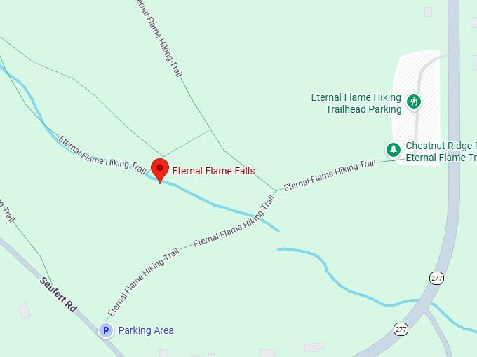 16. eternal flame falls map