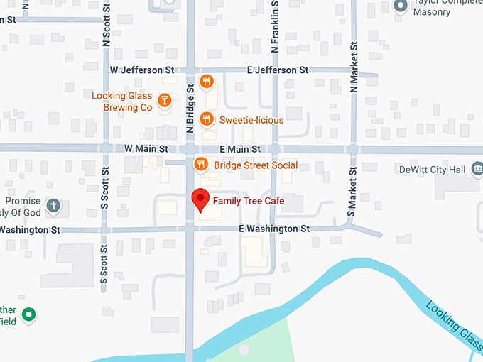 16. family tree cafe map