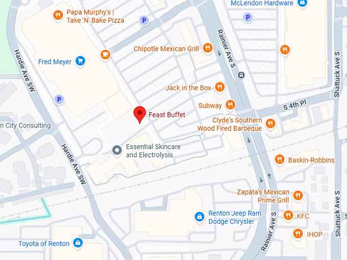 16. feast buffet map