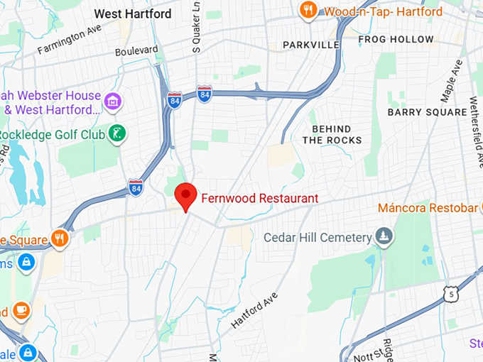 16. fernwood restaurant map