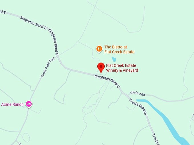16. flat creek estate winery & vineyard map
