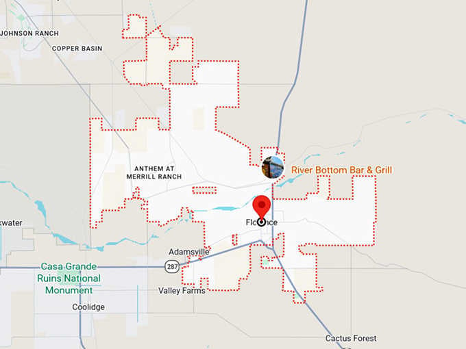 16. florence, az map
