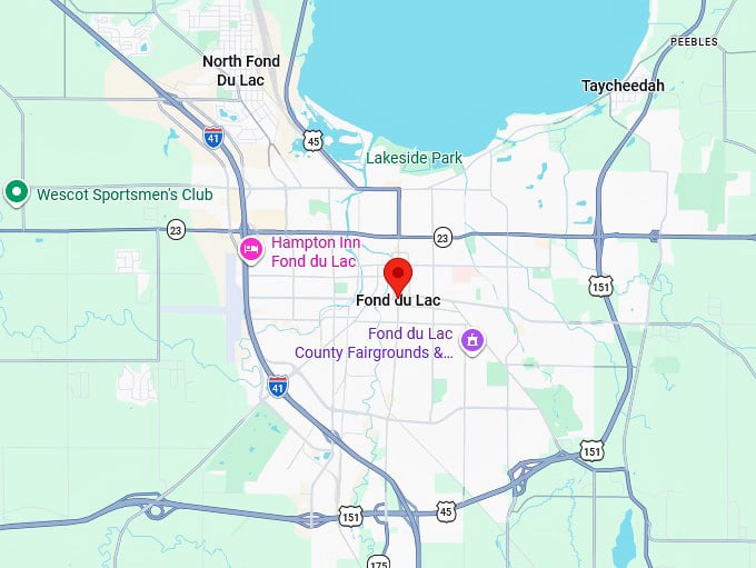16. fond du lac wi map