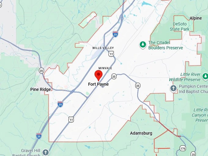 16. fort payne map