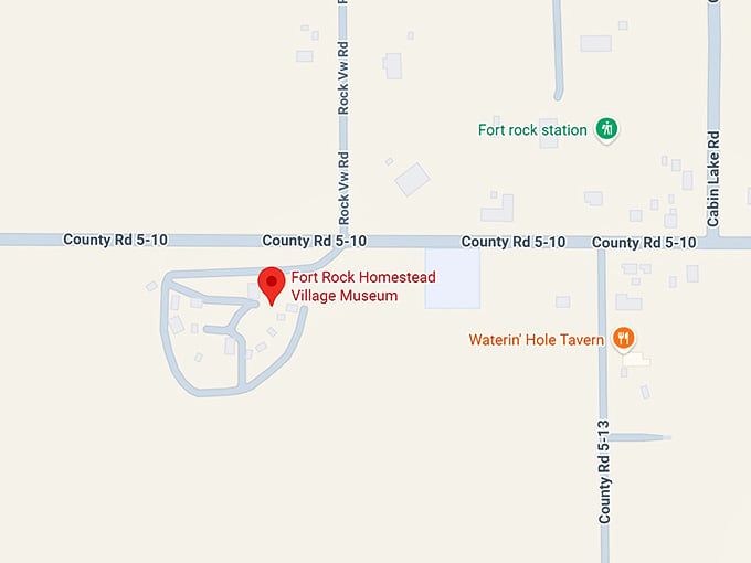 16. fort rock homestead village museum map