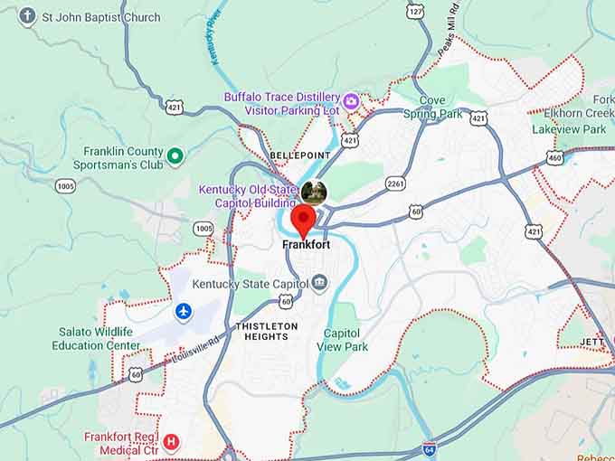 16. frankfort, ky map