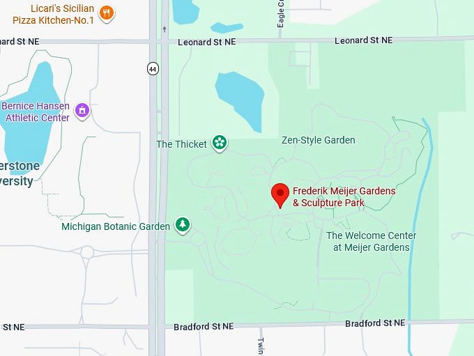 16. frederik meijer gardens & sculpture park map