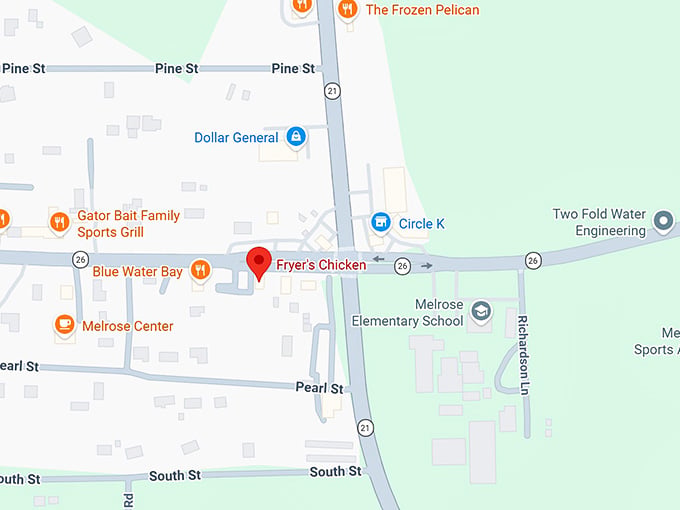 16. fryer's chicken map