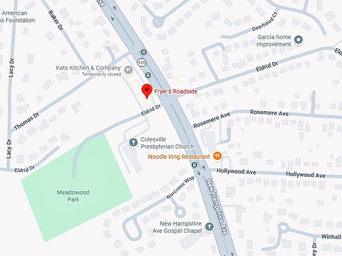 16. fryer's roadside map