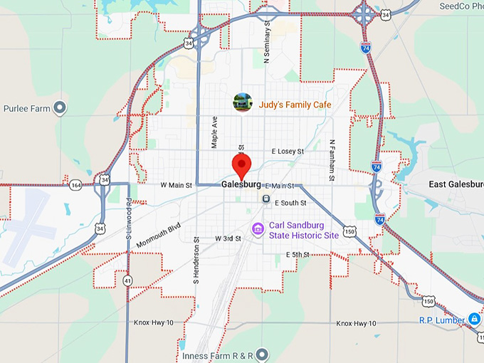 16. galesburg, il map