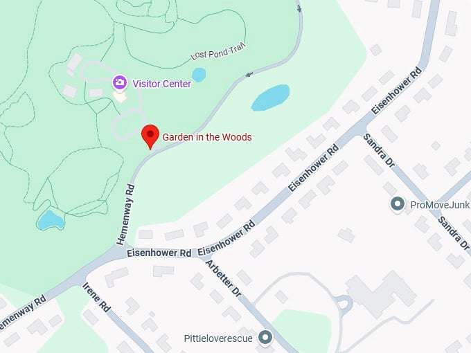 16. garden in the woods map