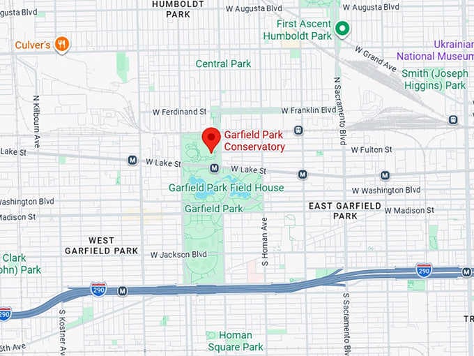 16. garfield park conservatory map