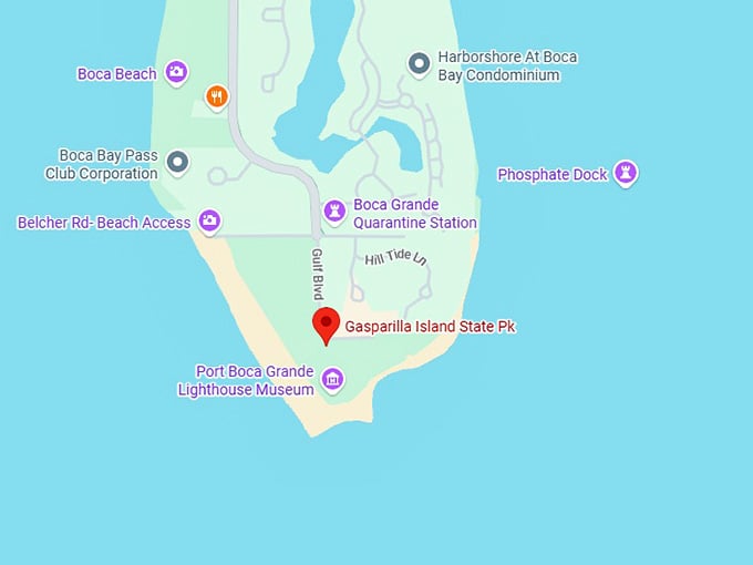 16. gasparilla island state park map