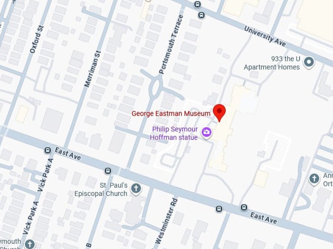 16. george eastman museum map