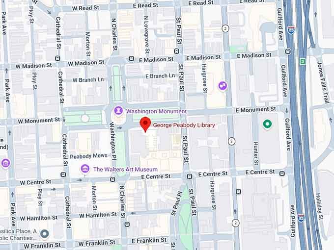 16. george peabody library map