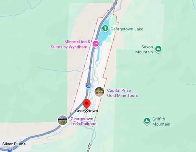 16. georgetown, co map