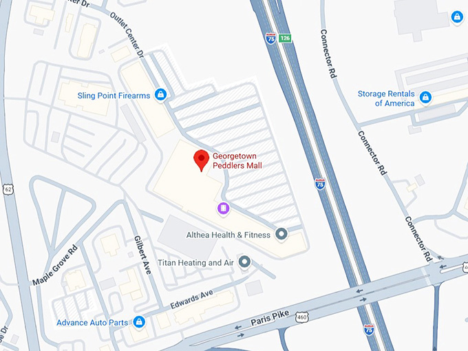 16. georgetown peddlers mall map