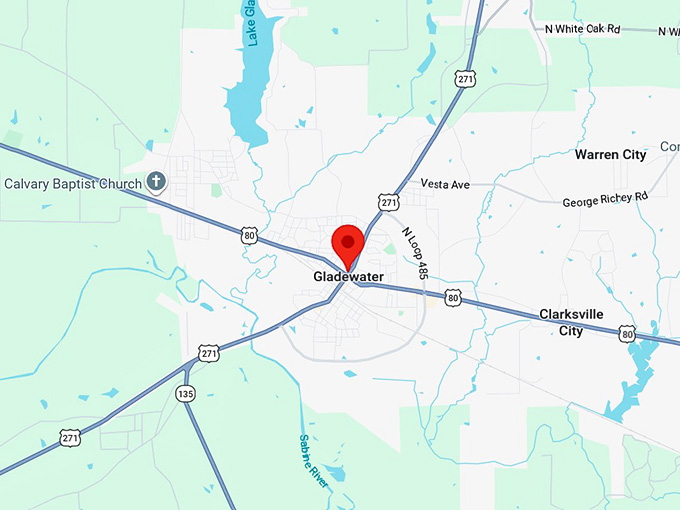 16. gladewater tx map