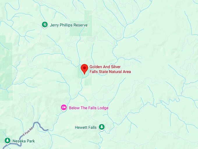 16. golden and silver falls state natural area map