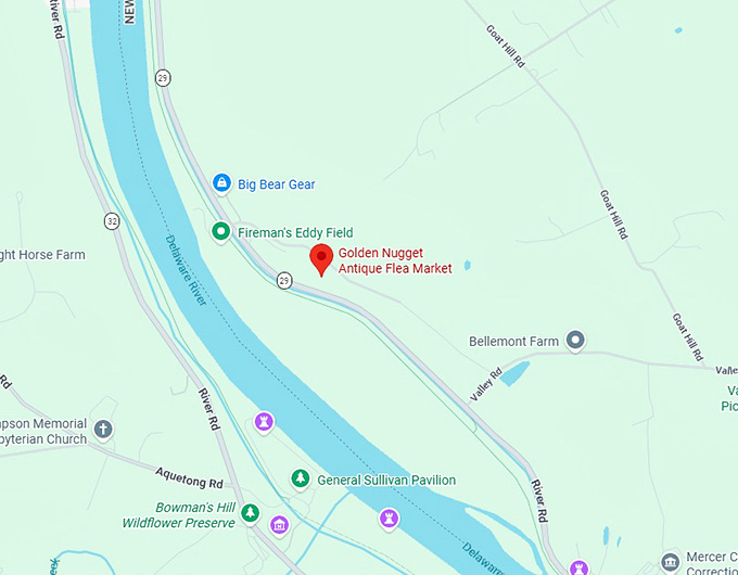 16. golden nugget antique flea market map