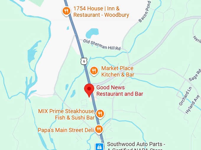 16. good news restaurant and bar map