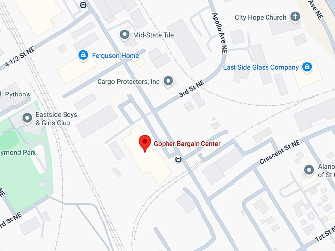 16. gopher bargain center map