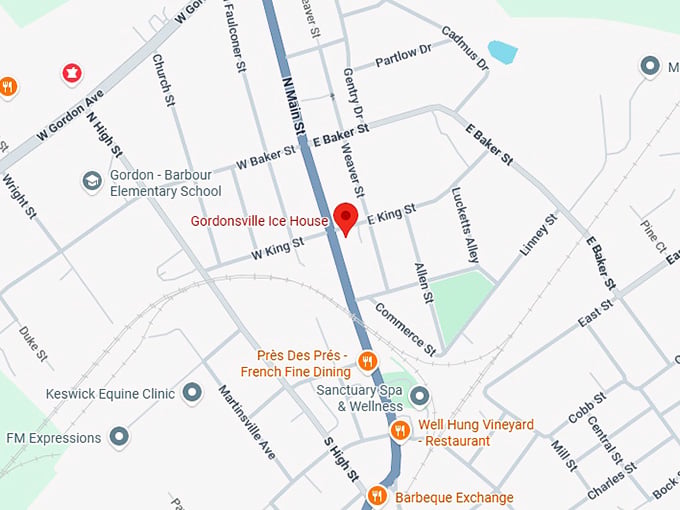 16. gordonsville ice house map