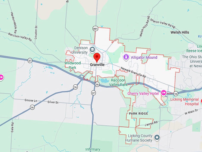 16. granville map